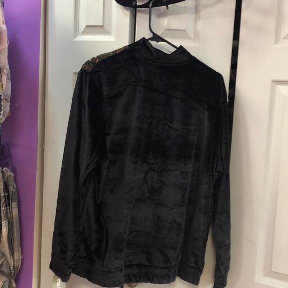 RAFAEL | Jackets & Coats | Womans Velvet Scottie Jacket Black | Poshmark